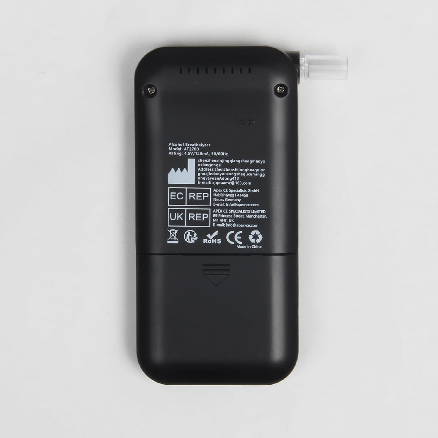 VPOW Alcohol Breathalyzer AT2700（black）-PRODUCT-VPOW